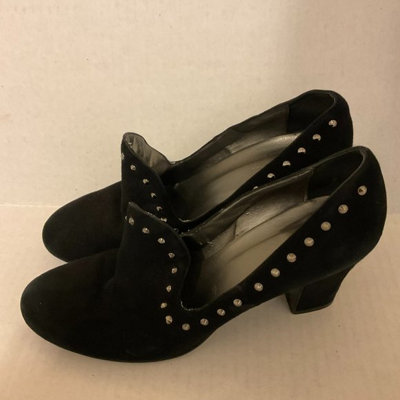 Sesto Meucci | Shoes | Sesto Meucci Heeled Loafers 5m Black Metal ...
